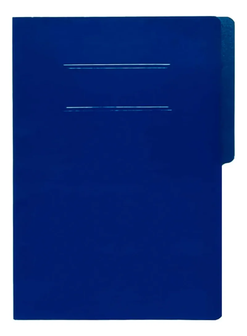 FOLDER CON BROCHE TAMAÑO OFICIO BACO AZUL O